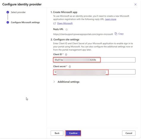 Set Up Microsoft Identity Provider Authentication Power Pages