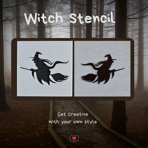 Halloween Witch Stencils