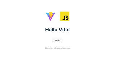 Vite Js Codesandbox