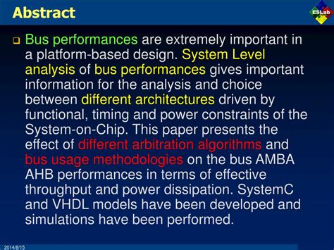 Ppt Performance Analysis Of Different Arbitration Algorithms Of The