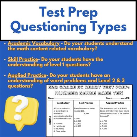 South Carolina Sc Ready Test Practice And Sc Ready Review 3rd Grade Math