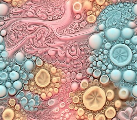 Premium Ai Image A Close Up Of A Colorful Background With Bubbles And Swirls Generative Ai