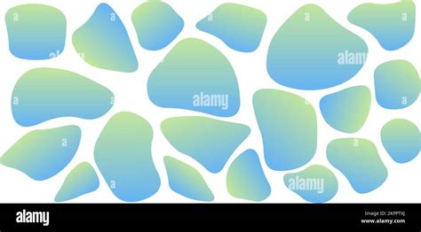 Set Of Blobs Abstract Shape Organic Banner Design Element Form Stain Vector Collection Of Fluid