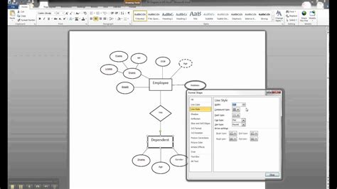 How To Draw Er Diagram In Word Design Talk