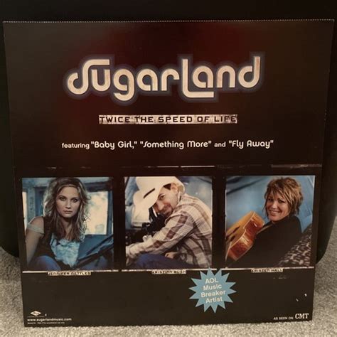 Sugarland 12x12 Album Flat Poster Jennifer Nettles Twice The Speed Of