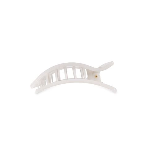 Coconut White Small Flat Rectangle Hair Clip Joncen Phi Salon