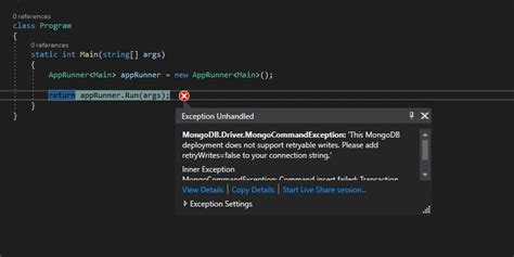 C How To Fix Retrywrites In Mongo Stack Overflow