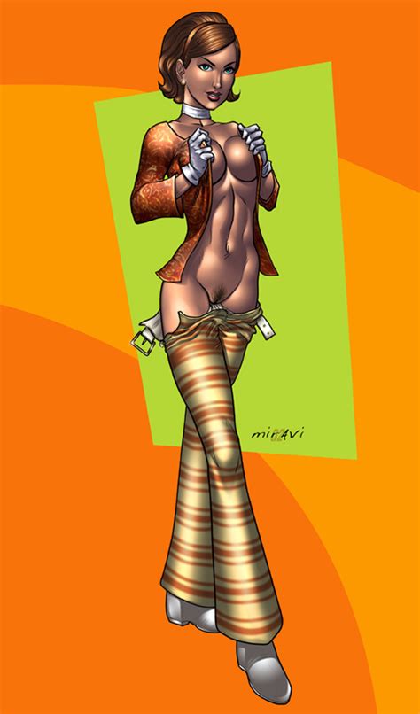 Rule 34 2002 Bell Bottoms Pants Cate Archer Choker Female Female Only Hairband Miravi