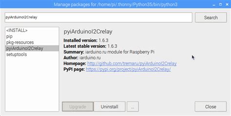 Установка и использование модулей библиотек Python Описания примеры подключение к Arduino
