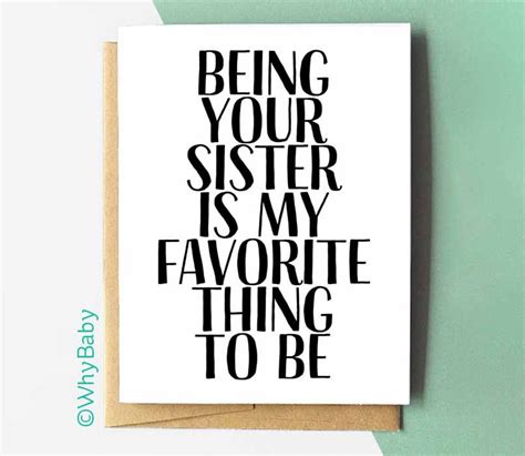 Card For Sister Little Sister Big Sister Best Friend Sister You