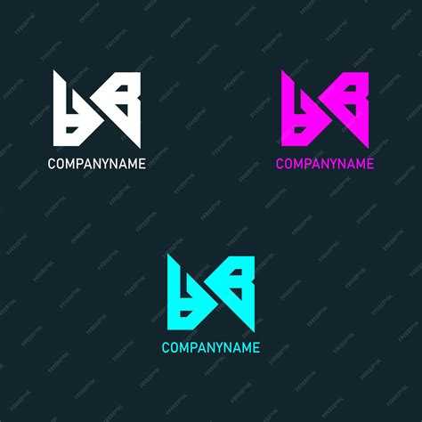 Premium Vector Ab Letter Logo Design With Three Deferent Colors