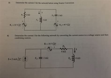 Solved 3 Determine The Current I For The Network Below