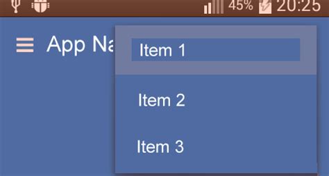 Set Menu Item Background Color On Hover In Android Stack Overflow