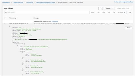 How To Store Ecs Stopped Task Details Devcloud