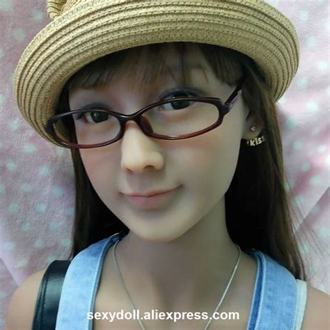 New Sexy Real Silicone Sex Dolls Head Asian Face Tan Skin For Cm Cm Cm Cm Cm