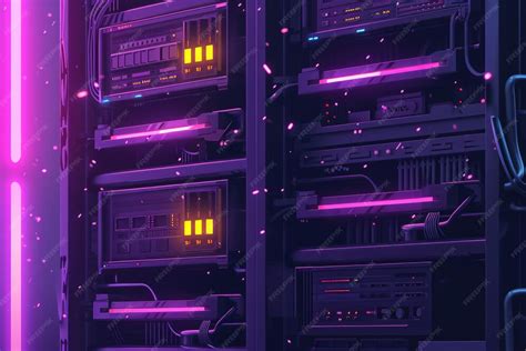 Premium Photo A Row Of Highperformance Servers Lined Up Neatly In A