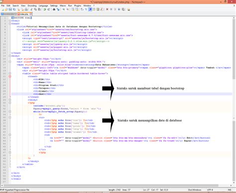 TUTORIAL Membuat Tampilan Tabel Yang Menarik Dengan Bootstrap Welcome To My Blog