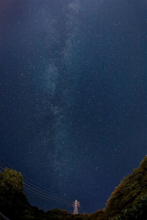 庭から見上げる夜空 GANREF