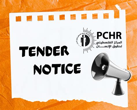 Tender Notice Palestinian Centre For Human Rights