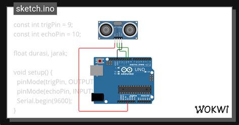 Sensor Ultrasonik Wokwi Esp32 Stm32 Arduino Simulator