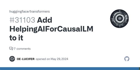 Add HelpingAIForCausalLM To It Issue Huggingface Transformers GitHub