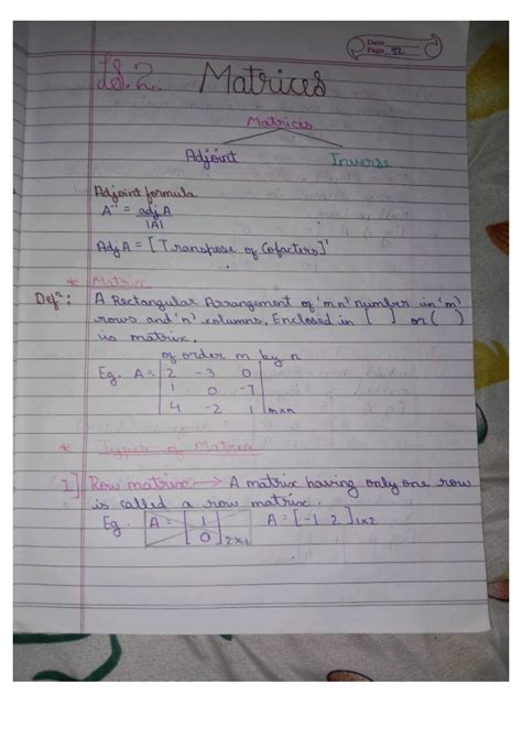 SOLUTION Types Of Matrices Types Studypool