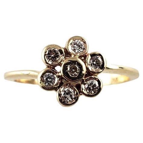 10 Karat Yellowwhite Gold Emerald And Diamond Ring 14008 For Sale At