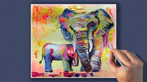 Як намалювати слона та слоненя у стилі поп арт урок малювання для початківців Ravlyk