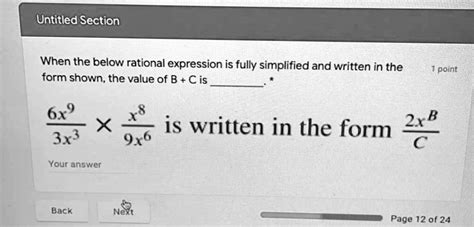 Solved Hi There How Would I Solve The Practice Question Thanks Untitled Section When The