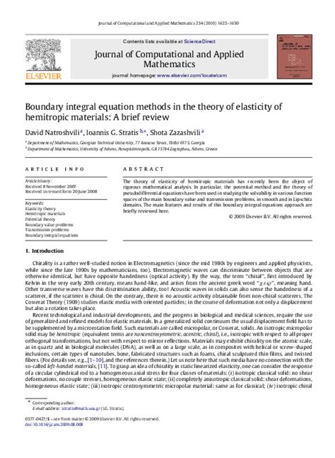 Pdf Boundary Integral Equation Methods In The Theory Of Thin Plates