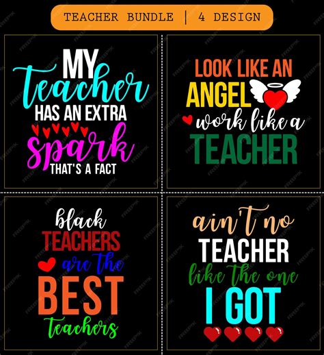 교사 Svg 번들 교사 Svg 파일 교사 Svg Cricut 교사 타이포그래피 벡터 디자인 프리미엄 벡터