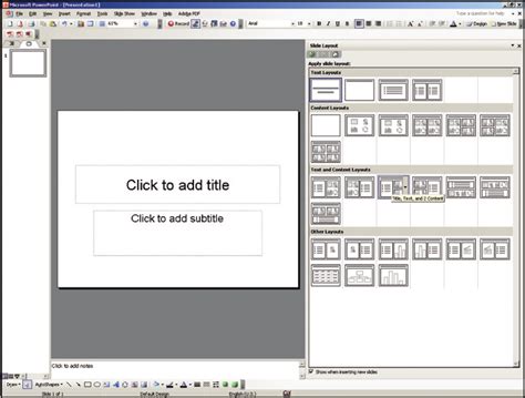 Default Layout Templates In PowerPoint 2003 Used With Permission From Download Scientific