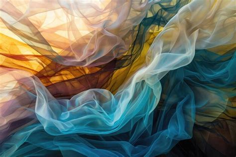 Premium Photo Layers Of Translucent Color Creating A Sense Of Depth Ai Generated