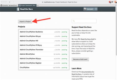 Sharing Docs On Readthedocs Creating And Sharing A Circuitpython Library Adafruit Learning