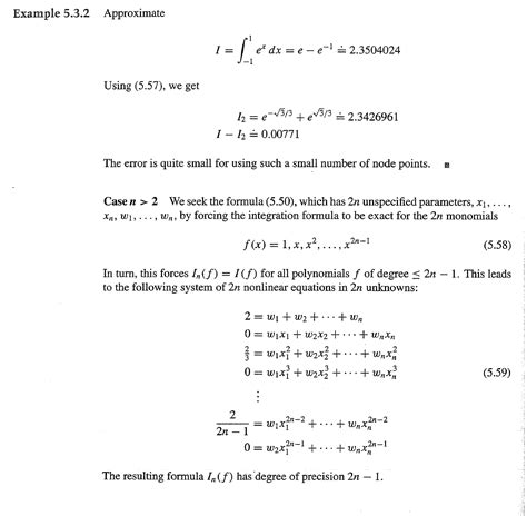 Solved Nodes And Weights Of Gaussian Quadrature Formulas