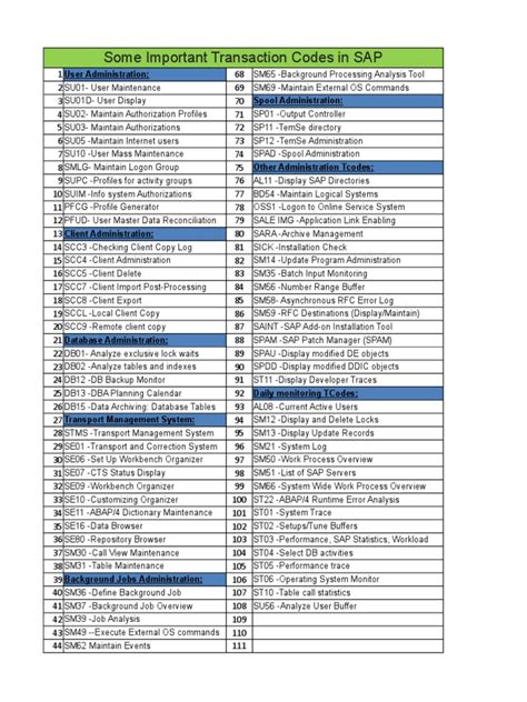 sap security tcodes pdf icon computing databases