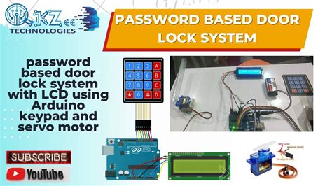 Password Based Door Lock System With Lcd Using Arduino Keypad And Servo Motordiyscience