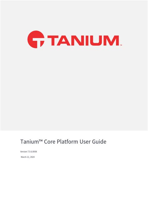 Tanium Core Platform For Windows 7 5 6 Xxxx Ug Pdf Transport Layer Security Server Computing