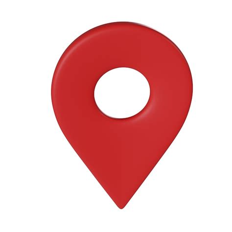 Premium Photo Red Location Mark Gps Red Pin