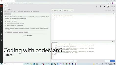 Codewars 8 Kyu Pillars Javascript Youtube