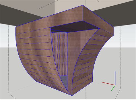 How Do I Create A Resultant Curve To Span Between Two Extruded Curves D Warehouse SketchUp