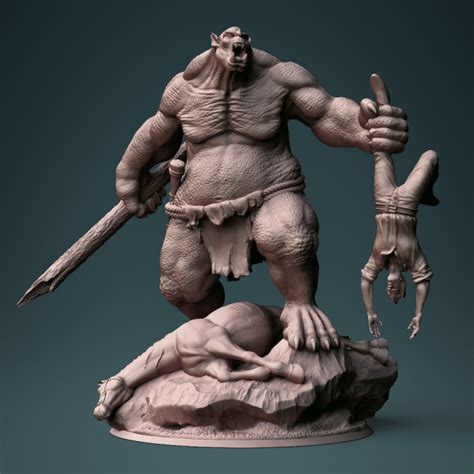 3d Printable Ogre 1 By Clynche Art