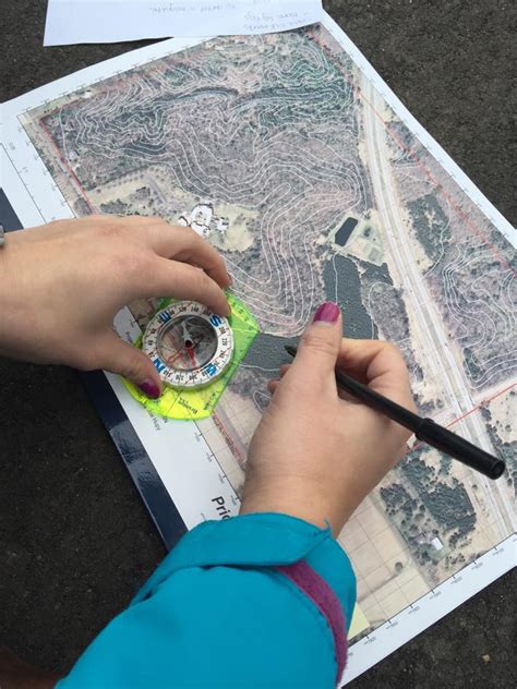 Geography Geospatial Field Methods Navigation With Map And Compass