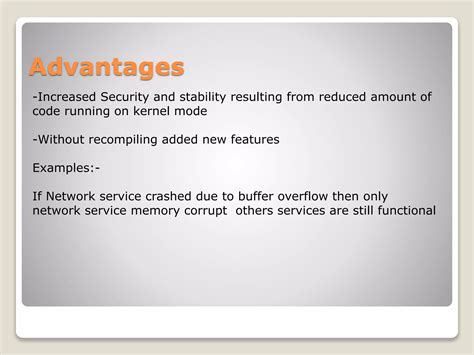 microkernel pptx operating systems computer software and applications
