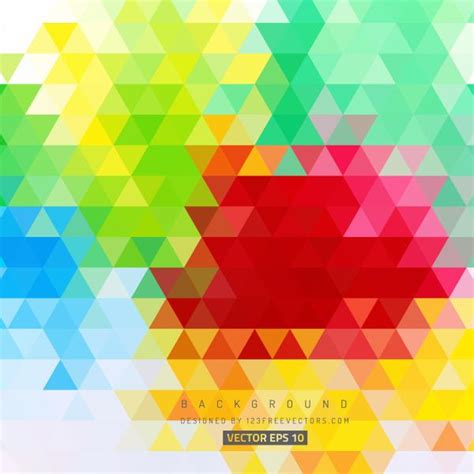 Colorful Abstract Triangle Background Template