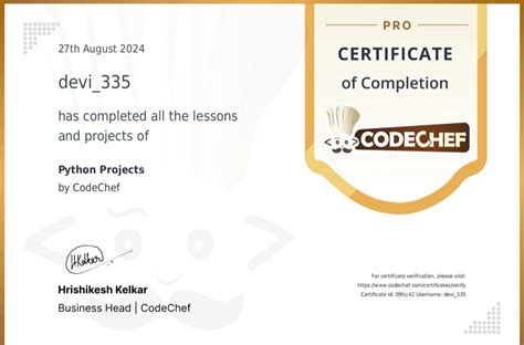 Python Codechef Programming Certification Learning Development Durga Devi Ravipati