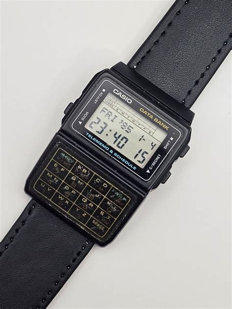 Vintage Rare Casio Databank Dbc 61 Module 676 From The 80s Digital Watch Japan Made With Black