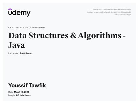 youssif tawfik on linkedin udemy course completion certificate