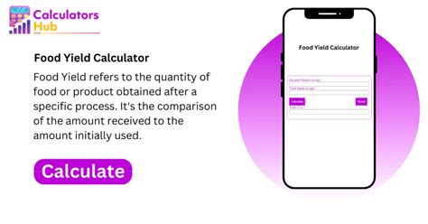 Food Yield Calculator Online