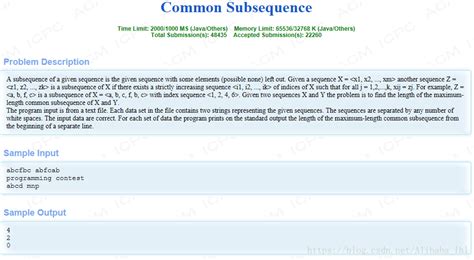Lcs（最长公共子序列记录路径）lcs记录路径 Csdn博客